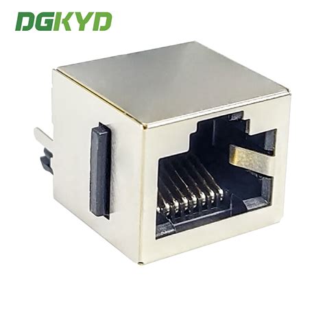 Dgkyd52te1188gwa2dy4 Rj45 Connector 52t 8p8c With Ear Shielded Interface Modular Vertical Socket