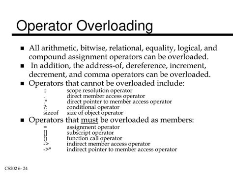 Ppt Introduction To C Operator Overloading Powerpoint Presentation Id1810885