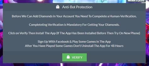 Get Free Fire Diamond Hack No Survey No Human Verification