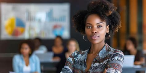 Premium Photo Guiding The Team Young Black Female Leader Leading