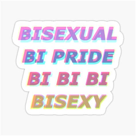 Bisexual Sticker Pack Sticker For Sale By Witchblxxd Redbubble