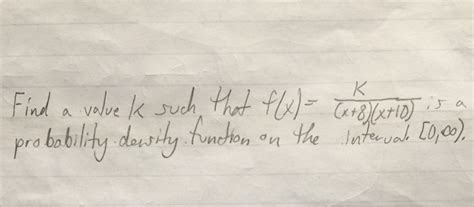 Solved Find A Value K Such That F X K X X Chegg Com