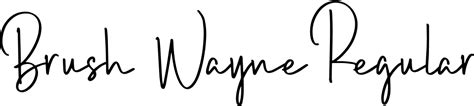 Download Free Brush Wayne Regular Font Brush Waynettf