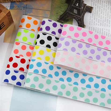 Cintas De Grogr N Con Estampado De Puntos Cintas Blancas De Grogr N Con