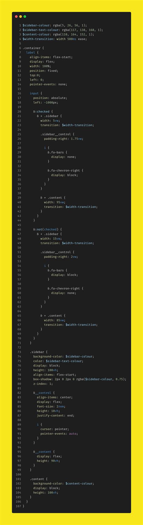 Creating A Pure Css Sidebar Leave The Javascript At The Door And By