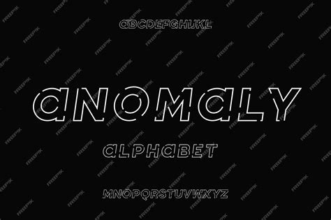 포스터 헤드라인 및 창의적인 디자인에 적합한 글꼴 알파벳 디자인을 표시합니다 벡터 일러스트 레이 션 프리미엄 벡터