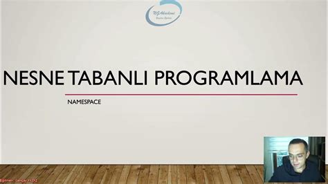 Nesne Tabanlı Programlama 30 Namespace Nedir Ne Amaçla Ve Nasıl