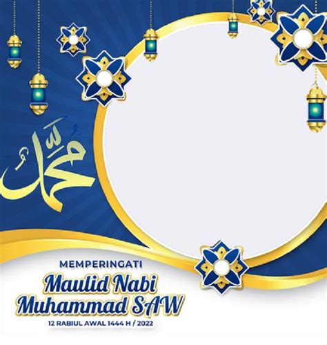 Bingkai Twibbon Maulid Nabi 2022 Kemenag PNG Ada Banyak Varian