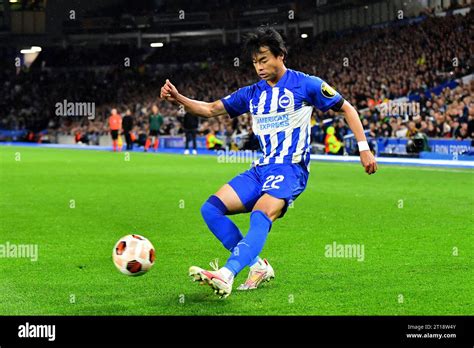 Kaoru Mitoma Of Brighton And Hove Albion Brighton And Hove Albion V Aek
