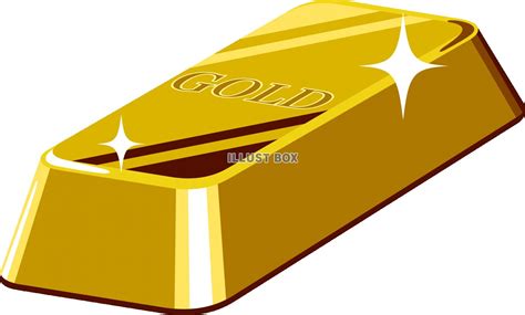 無料イラスト 金塊