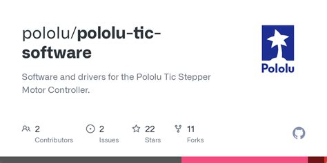 Github Pololupololu Tic Software Software And Drivers For The