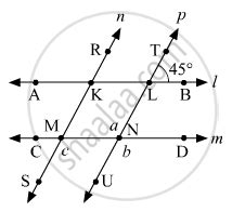In The Given Figure Line L Line M And Line N Line P Find A B C From The Given