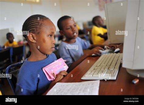 Pupils Of Kip Keino High School Attend Their Computer Sciences Class In