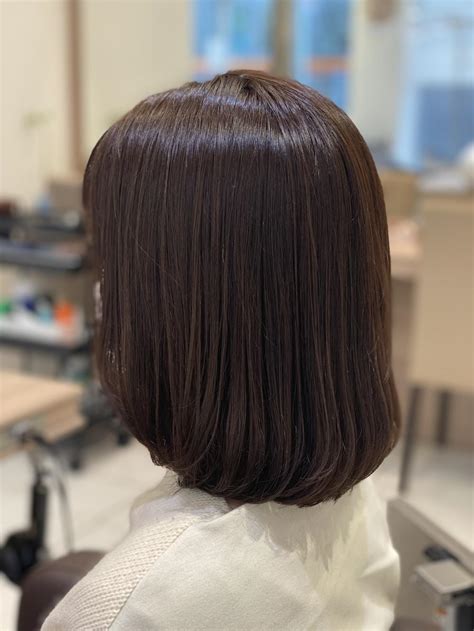 ナチュラル縮毛矯正×ボブスタイル｜ヘアカタログ Ash 永福町店 宮崎 豪｜ヘアサロン・美容院｜ash オフィシャルサイト