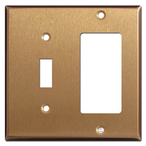 1 Toggle And 1 Gfi Decora Outlet Combo Cover Plates Gray