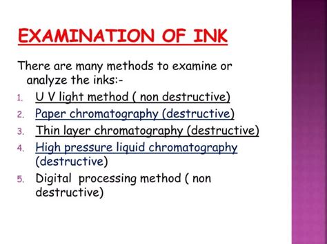 Ink Analysis Pptx Skin Care Beauty