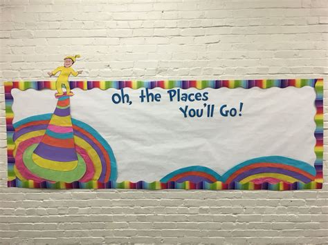Dr Seuss Oh The Places Youll Go Bulletin Board Seuss Classroom