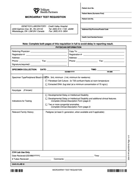 Lab Requisition Form Templates Free To Download In PDF