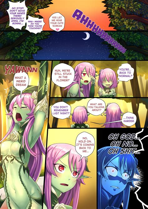 Rule 34 2girls Blush Comic Page Female Fused Fusion Green Skin