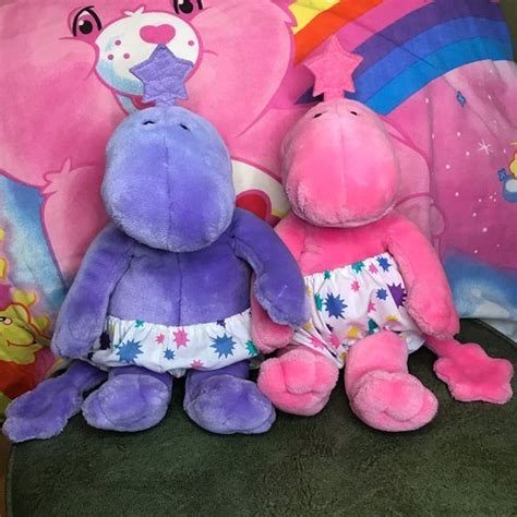 希少なzwibble Dibble Gund恐竜スターベビーぬいぐるみおむつ付き12インチ紫地球の誕生日プロジェクト Etsy 日本