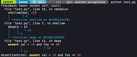 Pythonメモ better exceptionsで例外情報を見やすくする もた日記