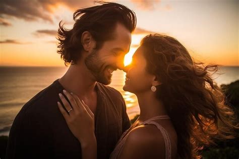 Premium Ai Image A Cute Couple Selfie Generative Ai