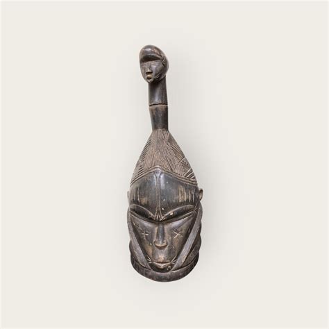 Rare Bundusowei Helmet Mask From The Mende People Of Sierra Leone And