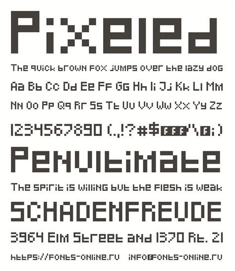 Pixeled Font