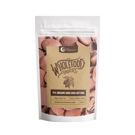 NUTRA ORGANICS THE WHOLEFOOD PANTRY 74 Organic Dark Chocolate