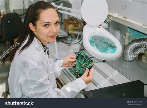 Microchip Production Factory Technological Process Assembling Stock