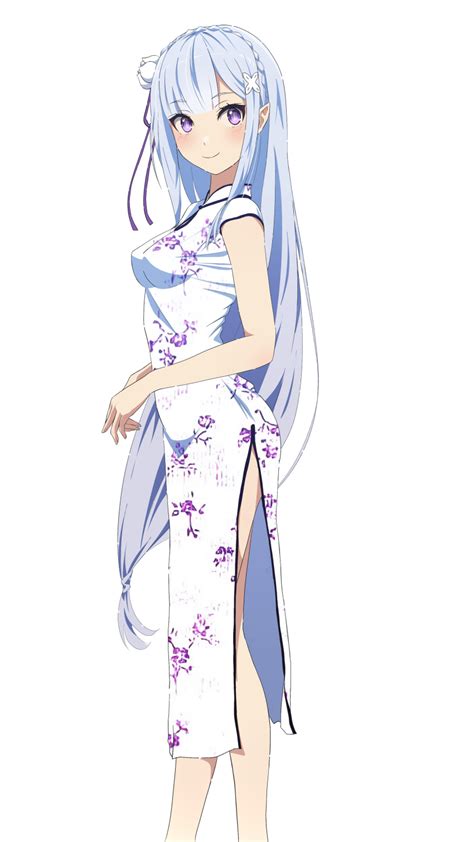 Safebooru 1girl Absurdres Bangs Bare Arms Blunt Bangs Blush Breasts Camui1104 China Dress
