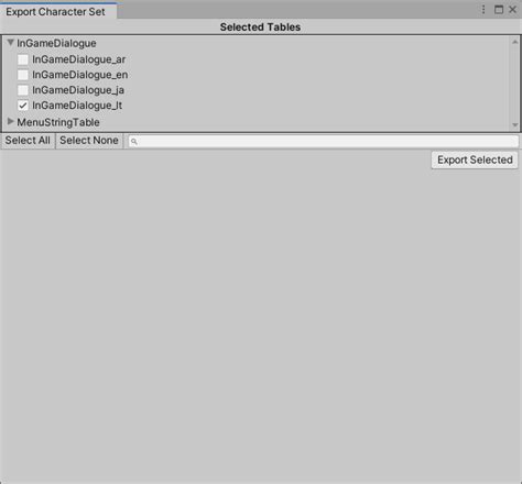 String Tables Localization