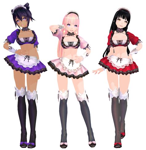 Mmd Tda Sexy Maid Pack Dl By Rinni P On Deviantart