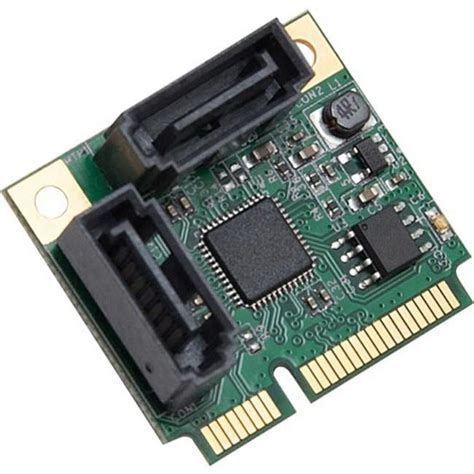 Io Crest Half Height 2 Port Sata Iii Raid Mini Pci E 2 0 Card Half Size