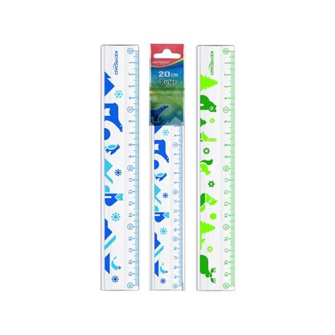Keyroad Plastic Ruler 20cm Printed Designs Model Kr972439 Elite