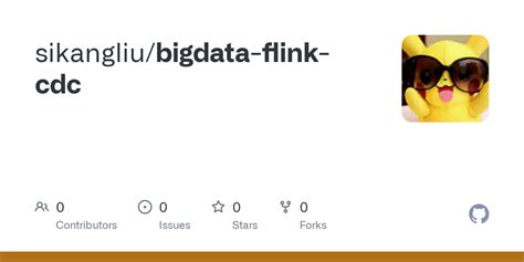 github sikangliu bigdata flink cdc
