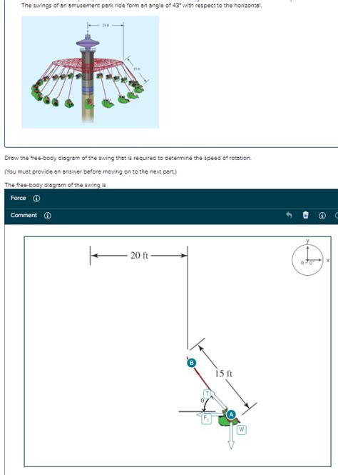 The Swings Of An Amusement Park Ride Form An Angle Of Chegg