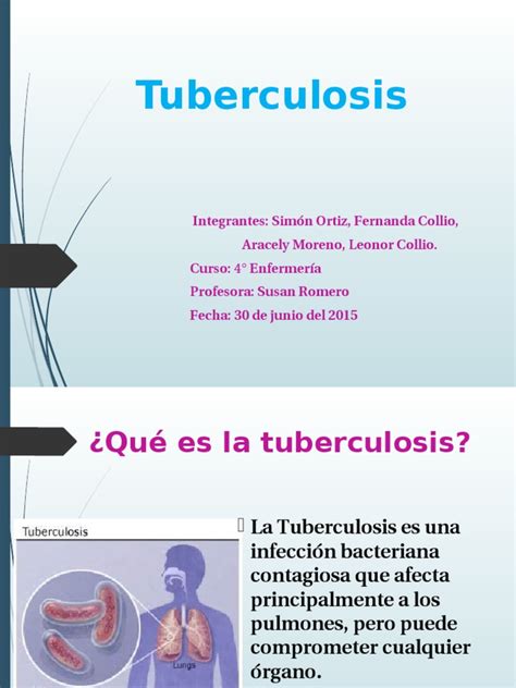 Disertacion Tuberculosis Pdf Tuberculosis Microbiología