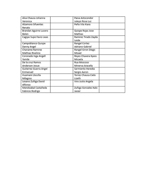 Lista De Alumnos Pdf