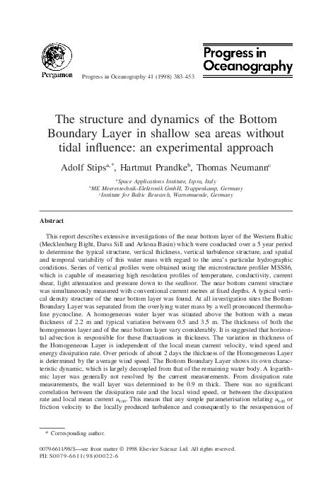 Pdf Development Of The Vertical Structure Of The Marine Boundary Layer And Surface Fluxes