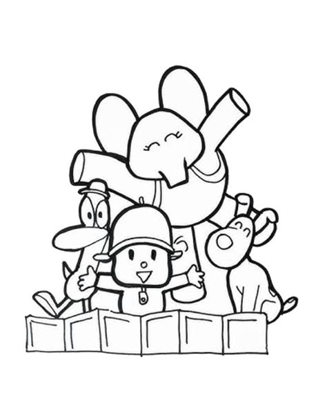 Nina Pocoyo Coloring Page Free Printable Pdf