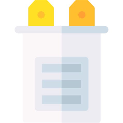 Capacitor Basic Rounded Flat Icon