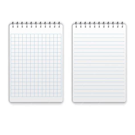Premium Vector Realistic Blank Spiral Notepad
