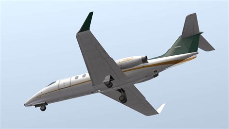 Learjet 28 Business Jet 3d Model By Autoflex