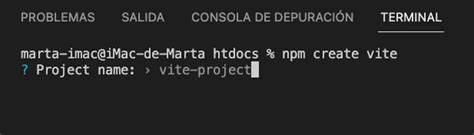 generar proyectos de react con vite marta gonzález