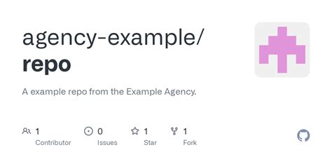 GitHub Agency Example Repo A Example Repo From The Example Agency