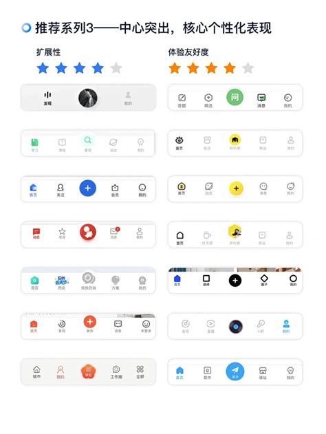 Ui设计｜底部导航栏100种样式大全8amanda来自小红书网页版 花瓣网