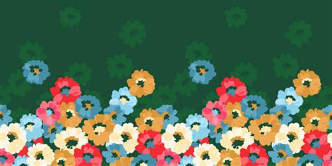Floral Seamless Border Design For Paper Royalty Free Vector