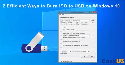 2 Efficient Ways To Burn ISO To USB On Windows 10 EaseUS
