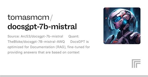 Tomasmcm Docsgpt B Mistral Run With An Api On Replicate